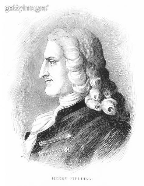 Henry Fielding Profile Portrait, English Author and Judge, 18th Century ...