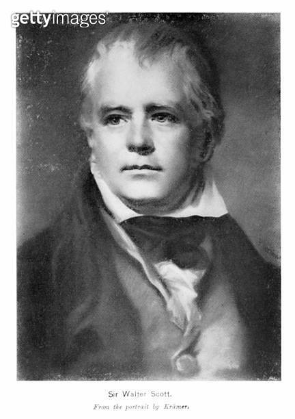Sir Walter Scott Portrait, Scottish Poet, Playwright, and Author, 18 ...