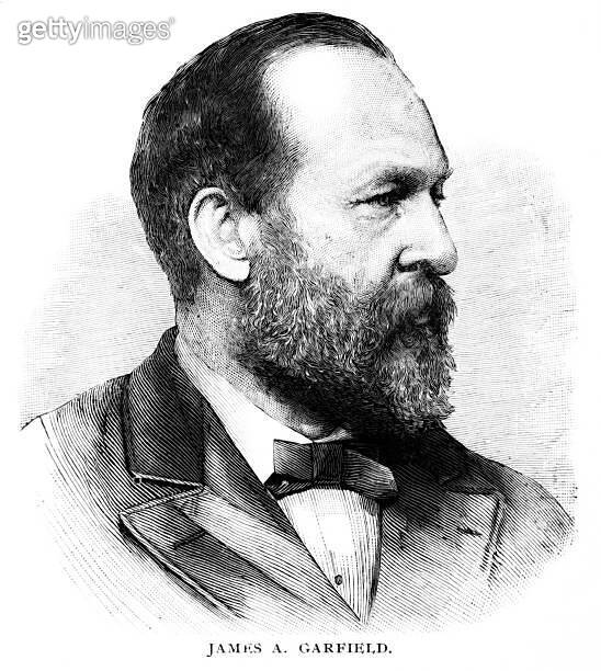 James Garfield Portrait, 20th President of the United States, 19th ...