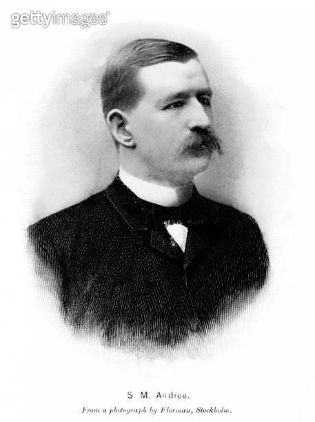 S A Andree Photo Portrait, Swedish Arctic Explorer and Aeronaut, 19th ...