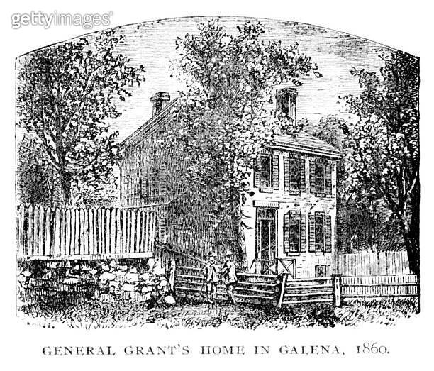 Ulysses S. Grant's 1860 Home in Galena Illinois, 18th President of the ...