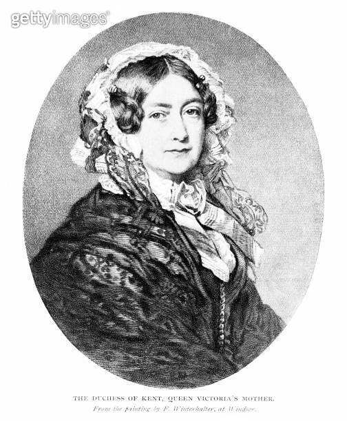 German Princess Victoria Portrait, Duchess of Kent, Mother of Queen ...