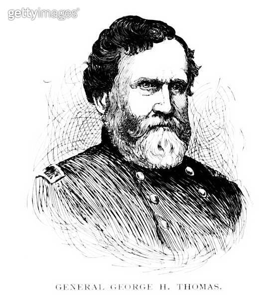 George Henry Thomas Portrait, American Civil War Union General, 19th ...