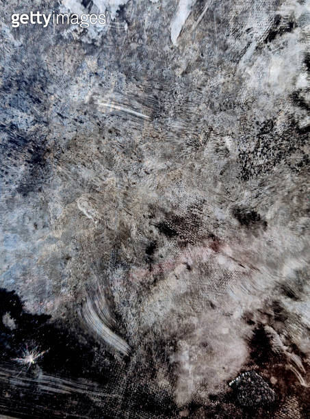 Sheet of galvanized iron is covered with a layer of printing ink. Metal ...