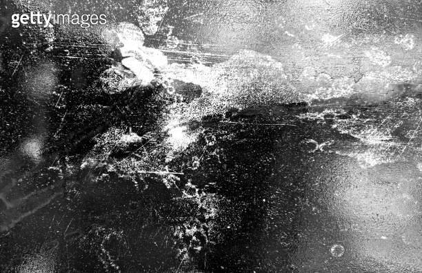 Sheet of galvanized iron is covered with a layer of printing ink. Metal ...