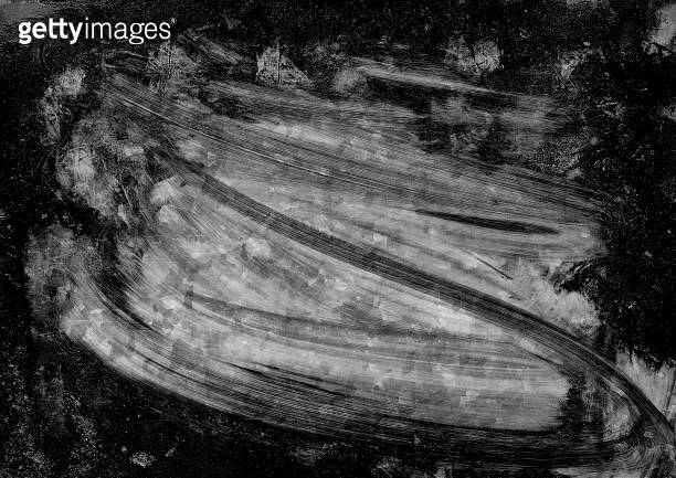 Sheet of galvanized iron is covered with a layer of printing ink. Metal ...