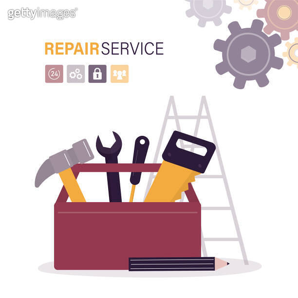 Workman's toolkit. Toolbox with instruments inside. Tool chest with ...