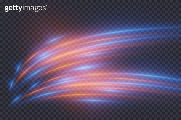 A beautiful flash of glow and spark. Speed line special effect ...