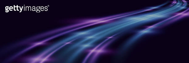 A beautiful flash of glow and spark. Speed line special effect. The ...