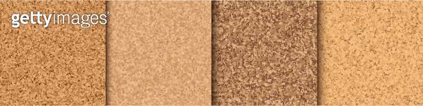 Cork seamless texture. Corkboard pattern, wooden brown tiles. Natural ...