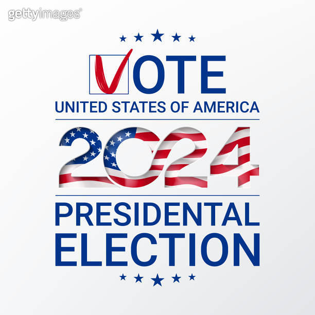 US presidential election 2024 symbol 이미지 (2074874737) - 게티이미지뱅크