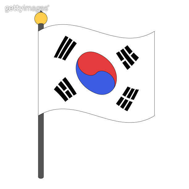 The Taegeukgi flag, the national flag of Korea, fluttering (2174660067 ...
