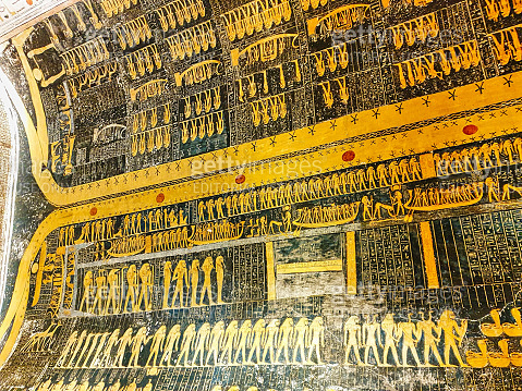 Tomb of Ramesses V and VI, KV9 at Valley of Kings,Luxor,Egypt ...