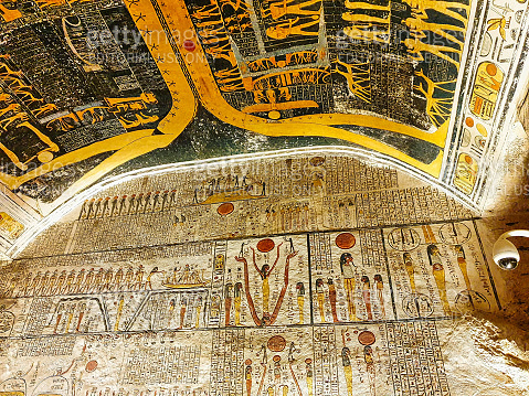 Tomb of Ramesses V and VI, KV9 at Valley of Kings,Luxor,Egypt 이미지 ...