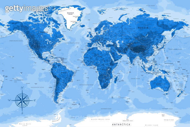 World Map - Highly Detailed Vector Map of the World. Ideally for the ...