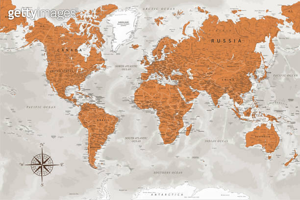 World Map - Highly Detailed Vector Map of the World. Ideally for the ...