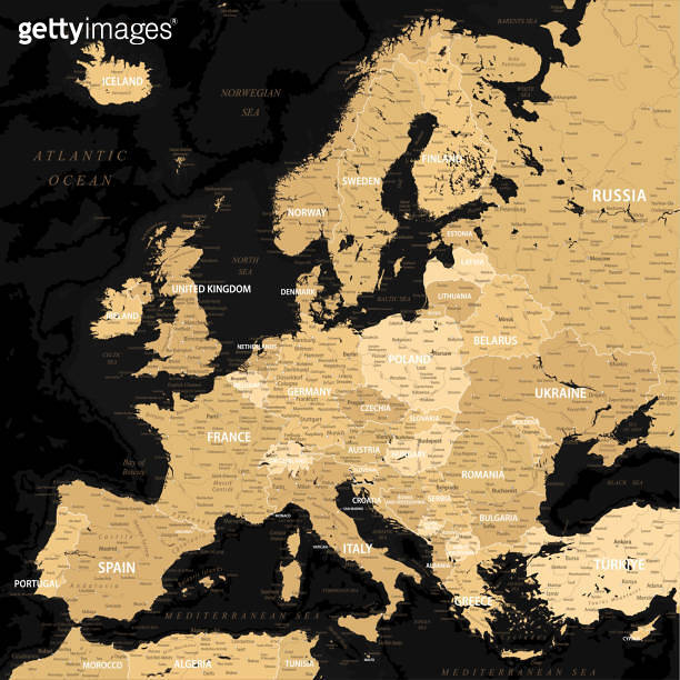 Europe - Highly Detailed Vector Map of the Europe. Ideally for the ...