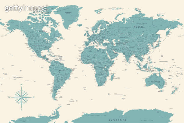 World Map - Highly Detailed Vector Map of the World. Ideally for the ...