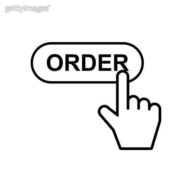 order button shopping icon vector 이미지 (1961712213) - 게티이미지뱅크