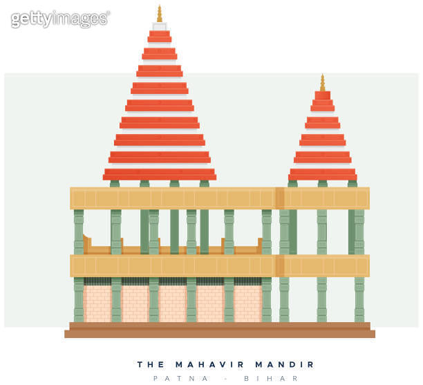 Mahavir Temple - Patna Bihar - Icon Illustration (1945515797) 일러스트, 무료 ...