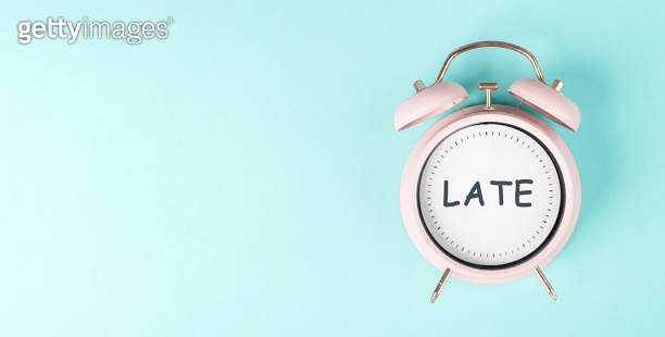 Alarm clock, coming too late, time management, reminder and planning ...