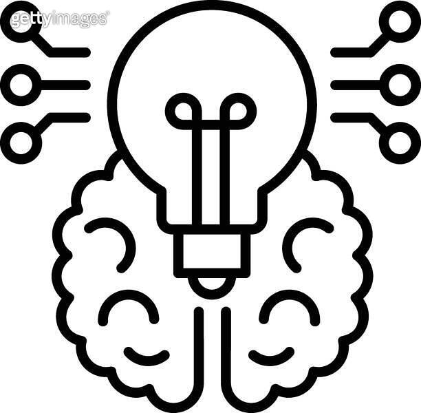 artificial neurons machine learning concept, Human Brain Inspired Idea ...