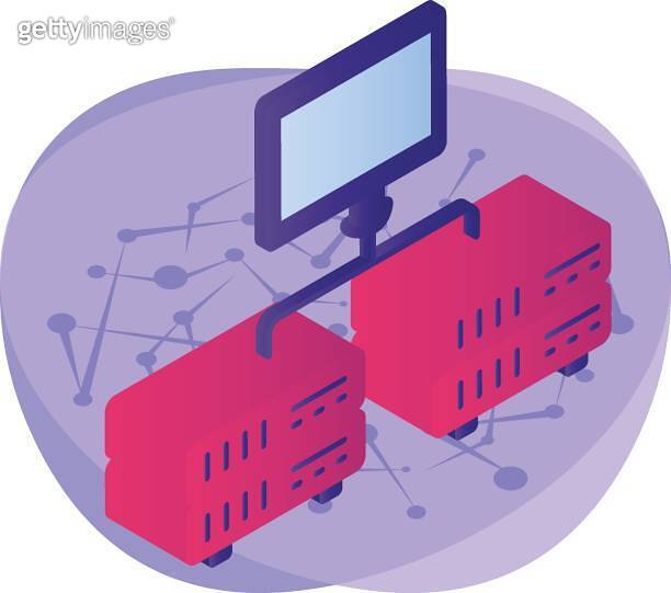 data-processing application software isometric Concept, high-throughput ...