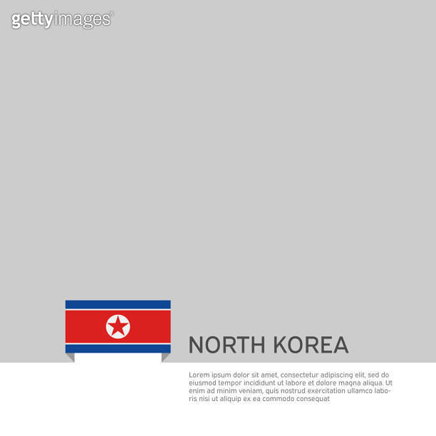 North korea flag background. State patriotic north korean banner, cover ...