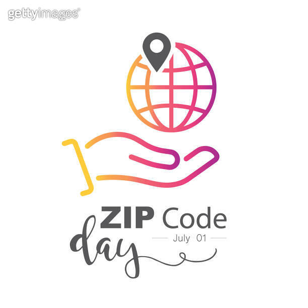 Zip Code Day. July 01 - vector, icon. 이미지 (2159344443) - 게티이미지뱅크