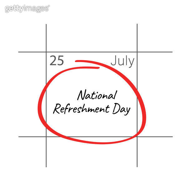 National Refreshment Day, July 25 - calendar date. 이미지 (2162102420 ...
