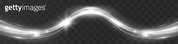 Light white wave and spotlight shine effect,glow line sparkle shine ...
