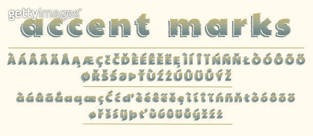 Print 3D vintage halftone alphabet poster. Collage style stencil letters with shadow and polka ...