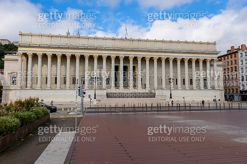 Palais de Justice of Vieux-Lyon, the Court of Appeal building in Lyon ...