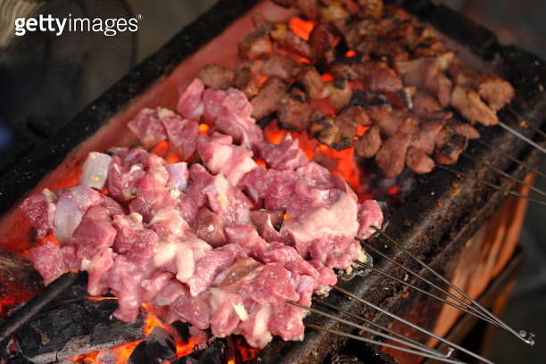 Klatak satay is a goat satay dish from Pleret District, Bantul Regency ...