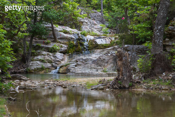 Fresh water lake Maries on the island of Thassos Greece - flowing water ...