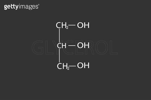 Glycerol molecular skeletal chemical formula (2025077844) 일러스트, 무료 일러스트 ...