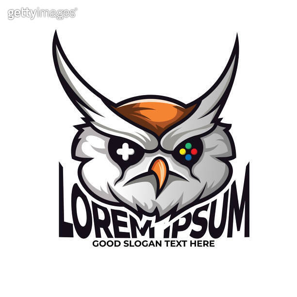 Owl logo mascot esport gamer, Owl bird with gamer icon on eyes, owl ...