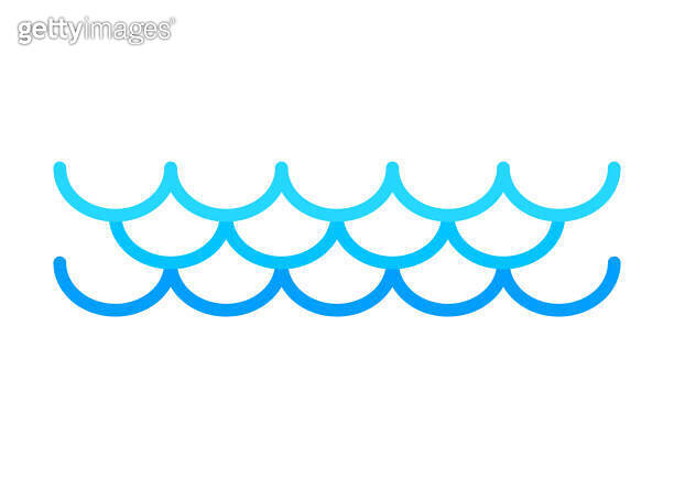 water waves symbol, wave water ripple flow for graphic, water splash ...