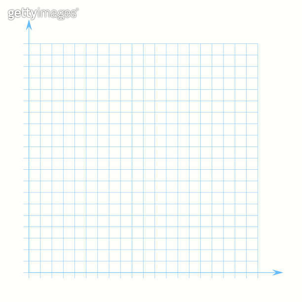 Grid paper. Mathematical graph. Cartesian coordinate system with x-axis ...