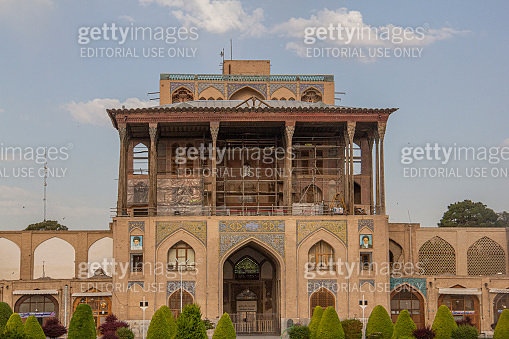 Ali Qapu (ali ghapoo) Palace, Isfahan, IRAN 이미지 (2143491084) - 게티이미지뱅크