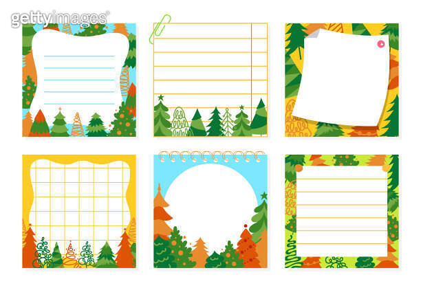 Paper sticky notes notepaper sticker notepad with Christmas tree design ...
