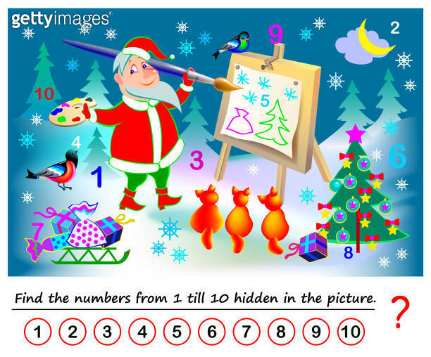 Logical puzzle game for kids. Math exercise for little children. Find ...