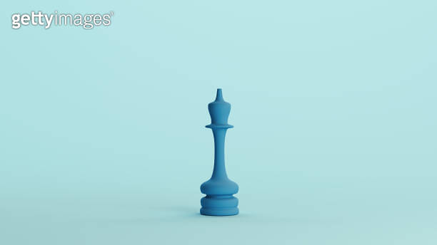 Blue chess piece queen strategy game competition challenge pale ...
