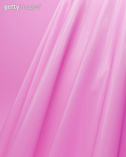 Pink folds ripples rubber latex silky smooth vibrant abstract ...