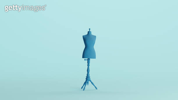 Blue dressmakers Judy dummy female figure dressmaking mannequin pale ...