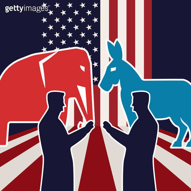Banner for 2024 U.S. Presidential Election with American flag ...