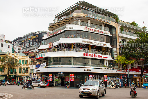 Exterior View Of Shark Jaws Building In Central Of Hanoi Capital ...