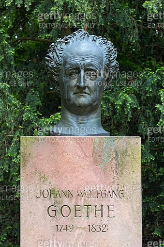 Bust of Johann Wolfgang von Goethe in Heidelberg, Germany 이미지 ...