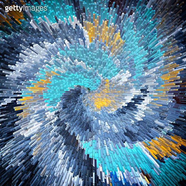 Abstract Spiral Whirl Explosion Movement Design with 3D Illusion Effect ...