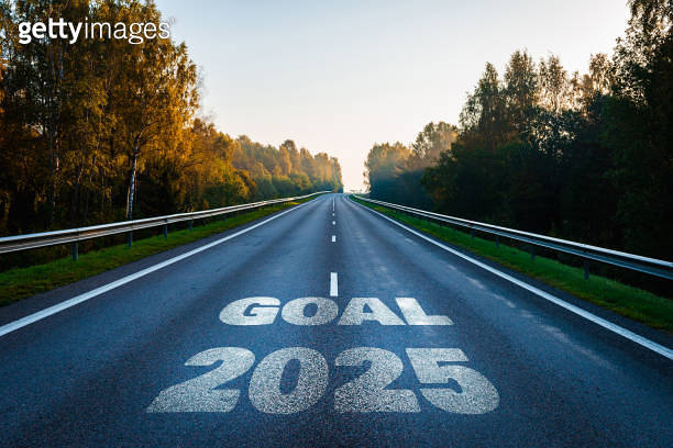 2025 goal plan to success, Business target, growth strategy. New year ...